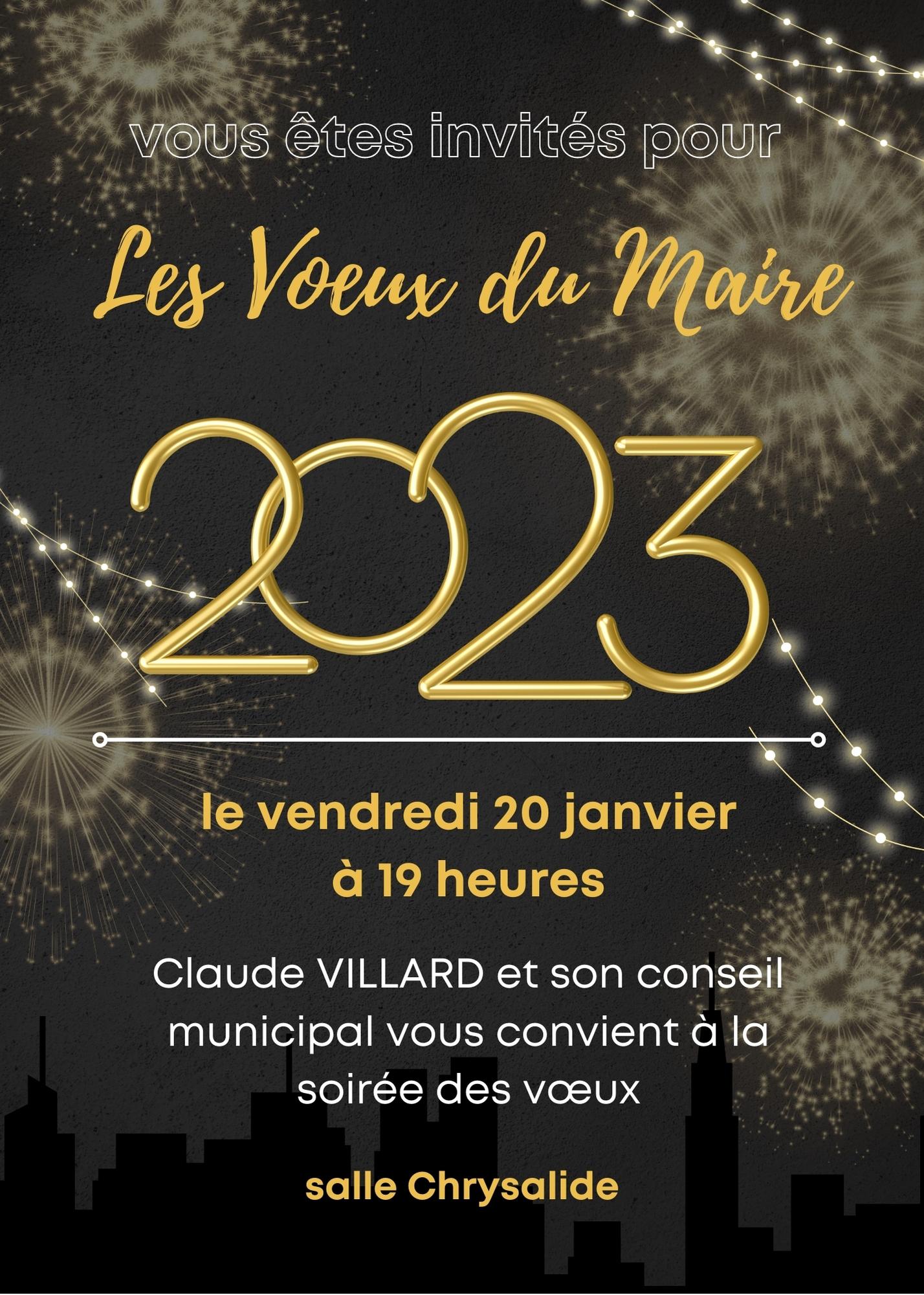 Invitation Voeux Du Maire 2024 - Image to u Invitation Voeux Du Maire 2024 - Image to u